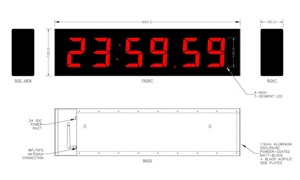 PoE Clock (Power over Ethernet Clock) - Pan Delta Controls Pte Ltd